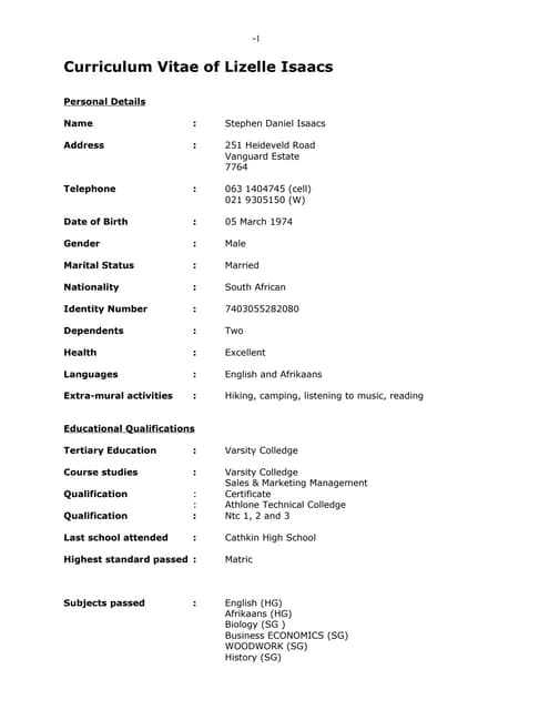 CV New Copy 15th Dec | PDF