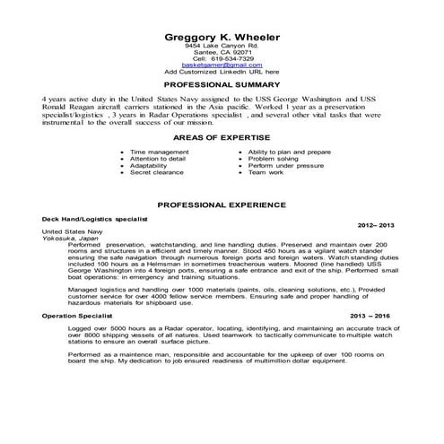 Blue Hawk resume Maritime CT | DOCX