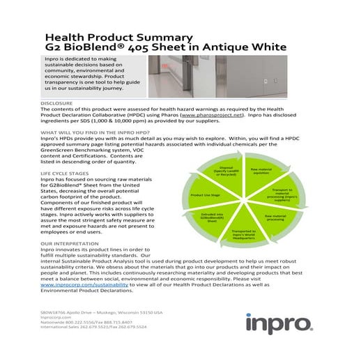 Inpro G2 405-0104 HPD | PDF