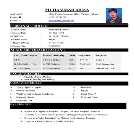Musa CV | DOCX