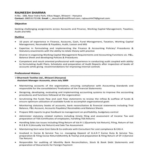 RAJNEESH RESUME - | PDF