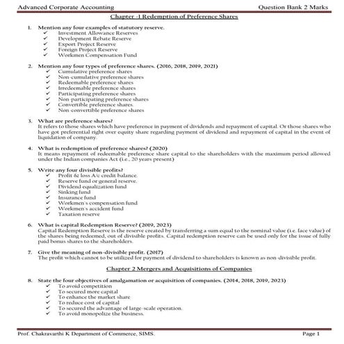 ACA -2 MARKS Question & Answers bank.pdf