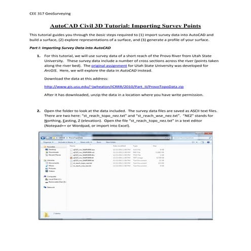 Acad civil3 d_points_manual | PDF