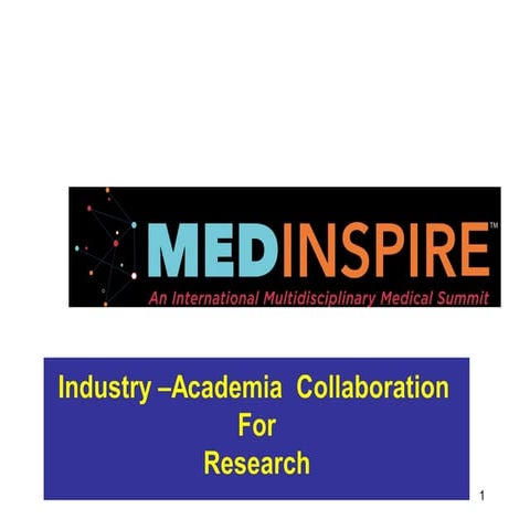 Academia industry collaboration in research | PPT