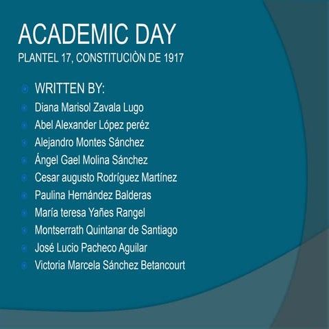 Academic day-2.3 Cobaq 17 | PPTX