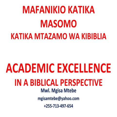 Academic excellence | PPT