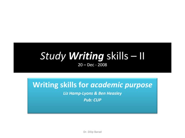 Academic writing skill | PPTX