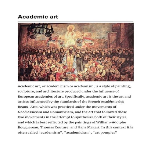 Academic art | PDF
