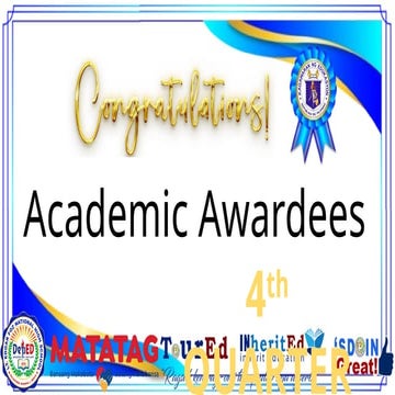 academic awardee presentation powerpoint | PPTX