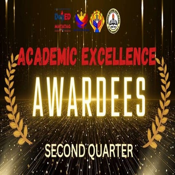 ACADEMIC AWARDEE - Second QUARTER/S.pptx | Awards Shows | Events
