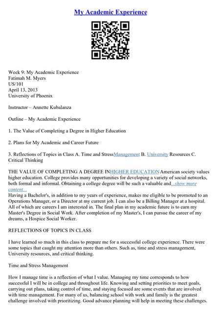 Journal - Educational Background | PDF