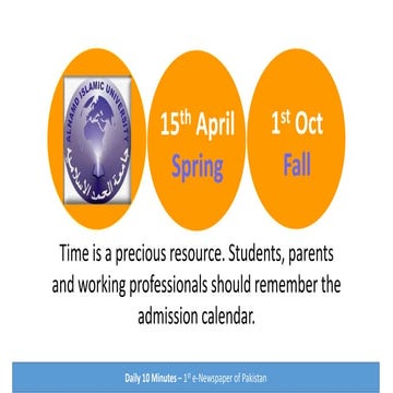 Academic Calendar | PPTX