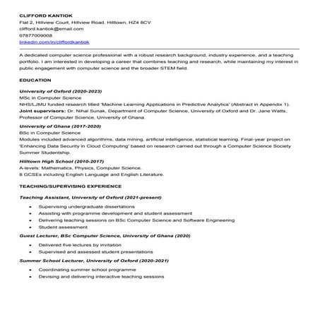 Academic CV Fully Editable Template.docx