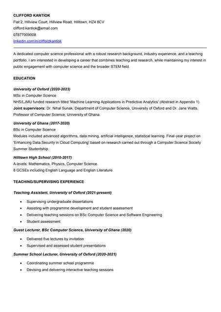 Doctor - Fully Editable ATS Resume Template.docx