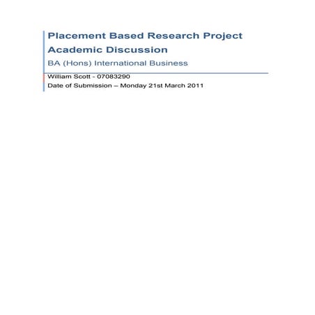 Dissertation Part 2 - Academic Discussion | PDF