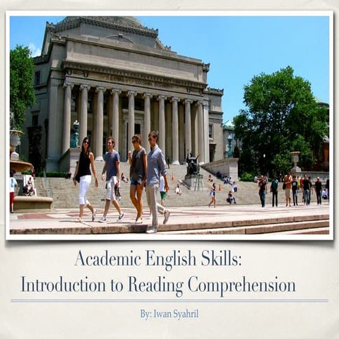 Academic English Skills: Reading Comprehension | PDF