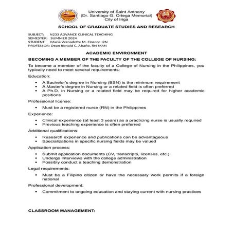 ACADEMIC ENVIRONMENT CLINICAL TEACHING.docx