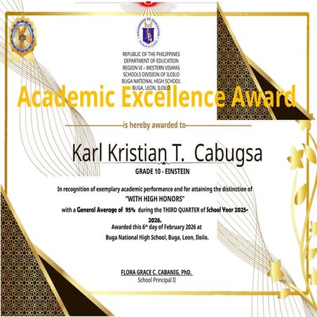 ACADEMIC EXCELLENCE AWARD_G6 (Sample only).pptx