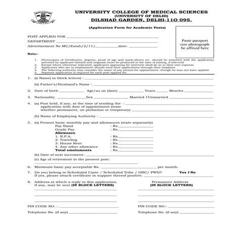 Academic form a4 (1) | DOC