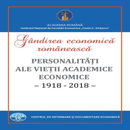 Gandire economica romaneasca -personalitati | PDF