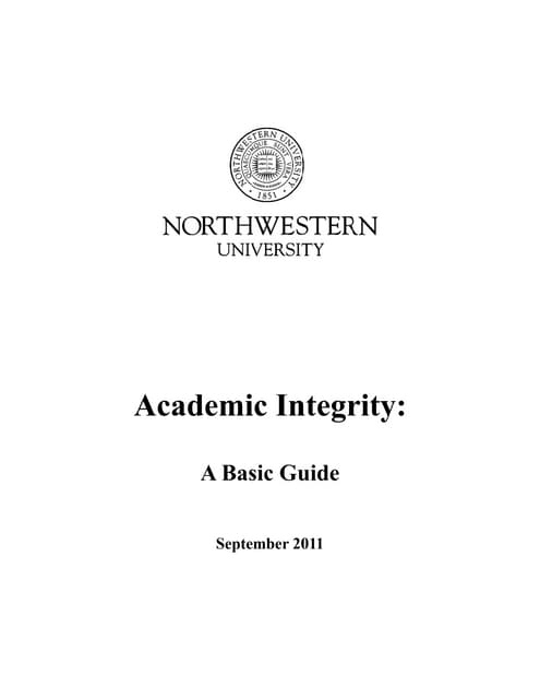 ACADEMIC INTEGRITY | PDF | Resume Writing and Advice | Job Search