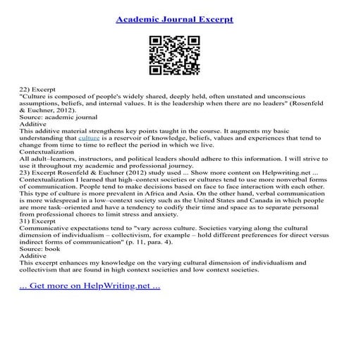 Academic Journal Excerpt | PDF
