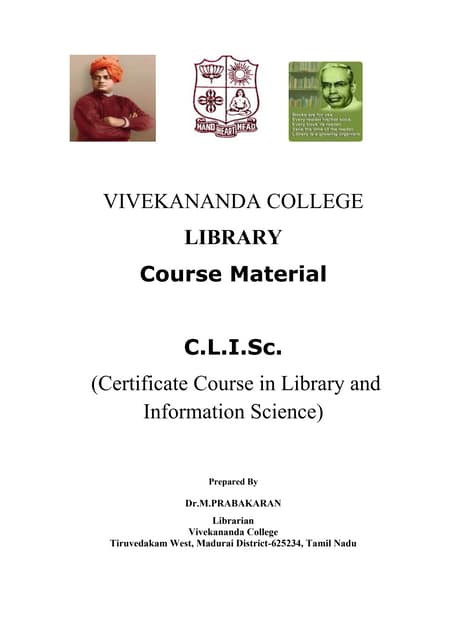 Introduction to library science | PPT