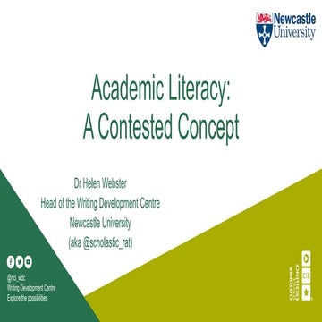 Academic literacy uhmlg | PPTX