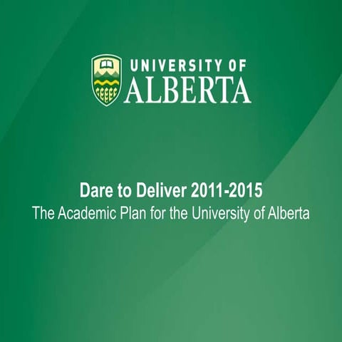 University of Alberta Strategy Presentation | PDF
