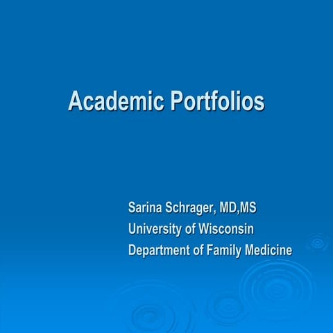 Academic portfolio | PPTX