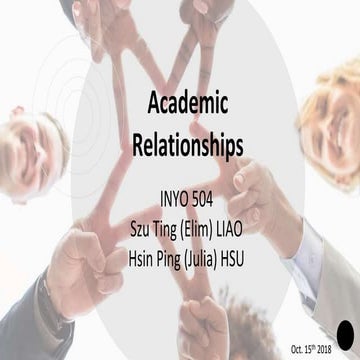 Academic relationships | PPTX