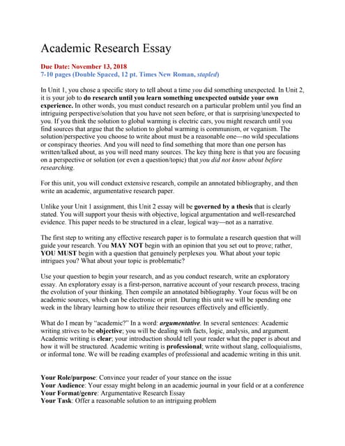 Argumentative essay | PPT