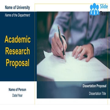 Academic Research Proposal PowerPoint Presentation Slides | PDF