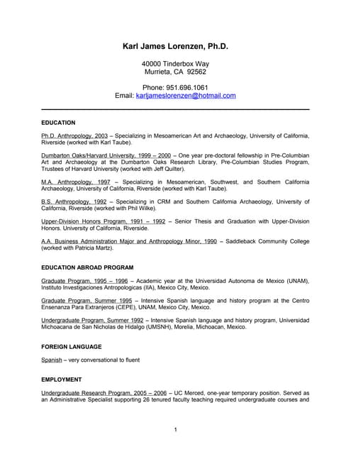 Resume 2015 | PDF