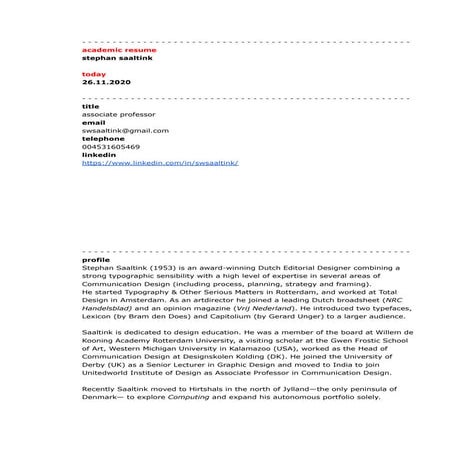 Academic Resume (2020/EN) | PDF