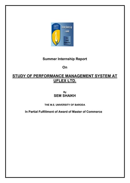 Infosys - Performance management system | PPTX
