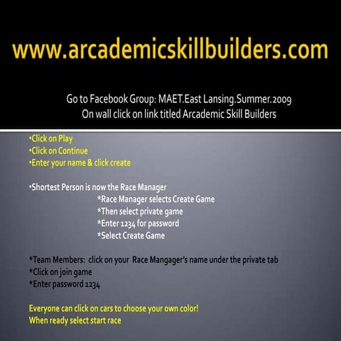 Arcademic Skill Buider Arcade | PPTX