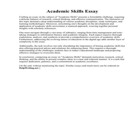 Academic Skills Essay.pdf