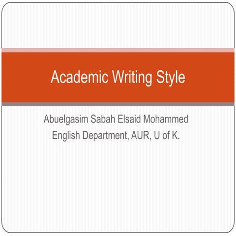 Academic style | PPTX
