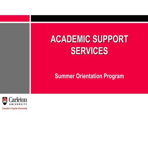 Academic Support Services | PPT | Educational Assessment | Education