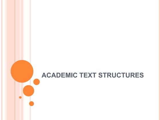 EAPP Lesson One: ACADEMIC TEXTS STRUCTURE.pptx | Homework and Study ...