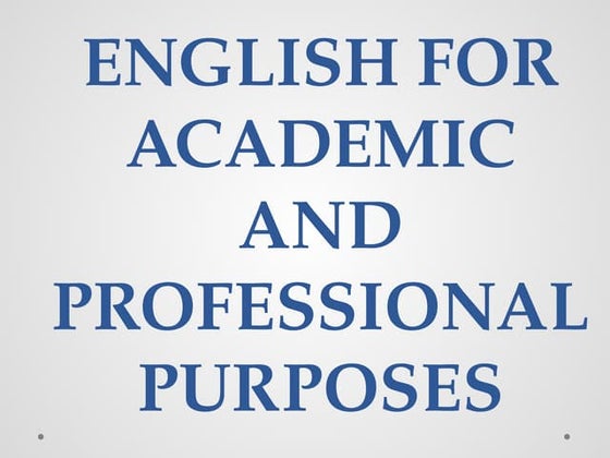 Introduction to Academic writing | PPTX