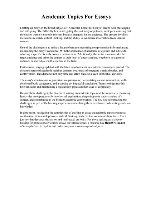 Good Extended Essay Topics.pdf