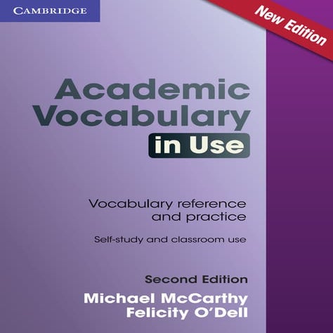 Academic vocabulary in use second edition | PDF