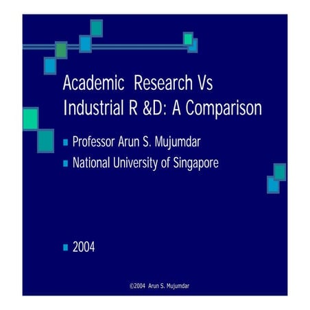 Academic vs industrial_RD | PPT