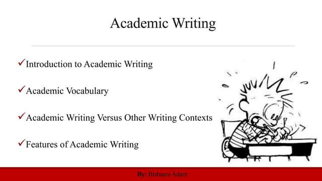 Introduction to Academic writing | PPTX