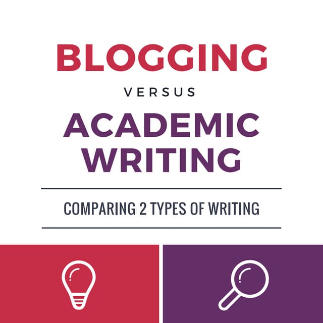 Blogging VS Academic writing | PDF