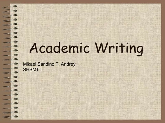 Academic writing | PPT