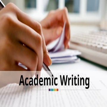 Academic writing for graduate students 22 | PPTX
