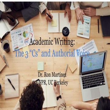 Module 6: Academic writing The 3 "Cs" and Authorial Voice | PPTX